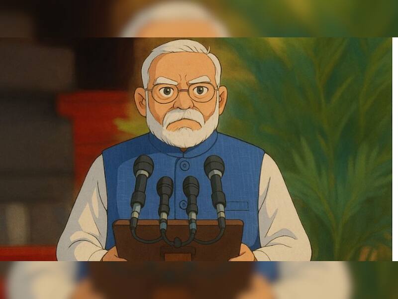 PM Modi In Studio Ghibli Style? AI-Generated Art Brings His Iconic ...