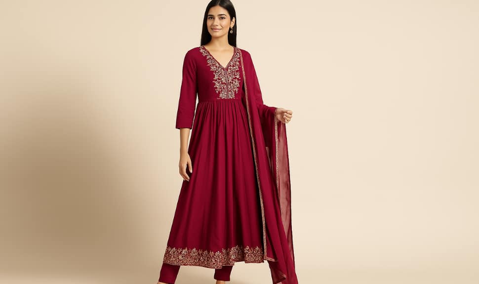 Top 4 Anarkali Kurta Sets: Myntra’s Fashion Carnival | Apparel News ...
