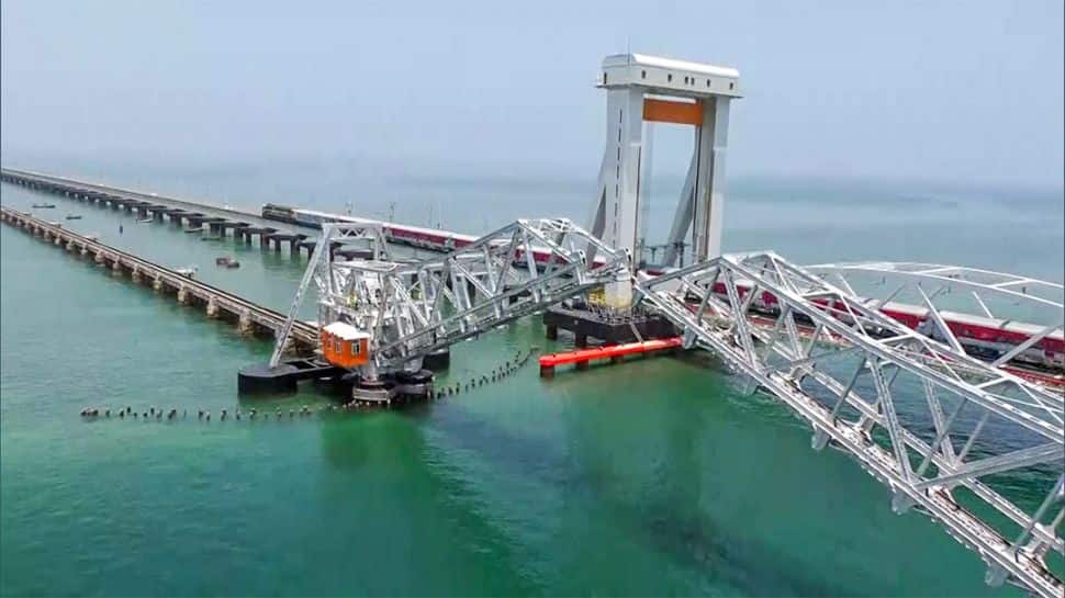 India's First Vertical Lift-Off Pamban Bridge Opens in 5 Minutes; Know ...