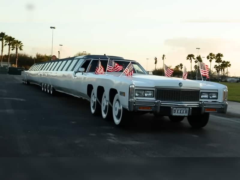 Meet World’s Longest Car: Over 100 Ft Long, Helipad, Golf, Swimming ...