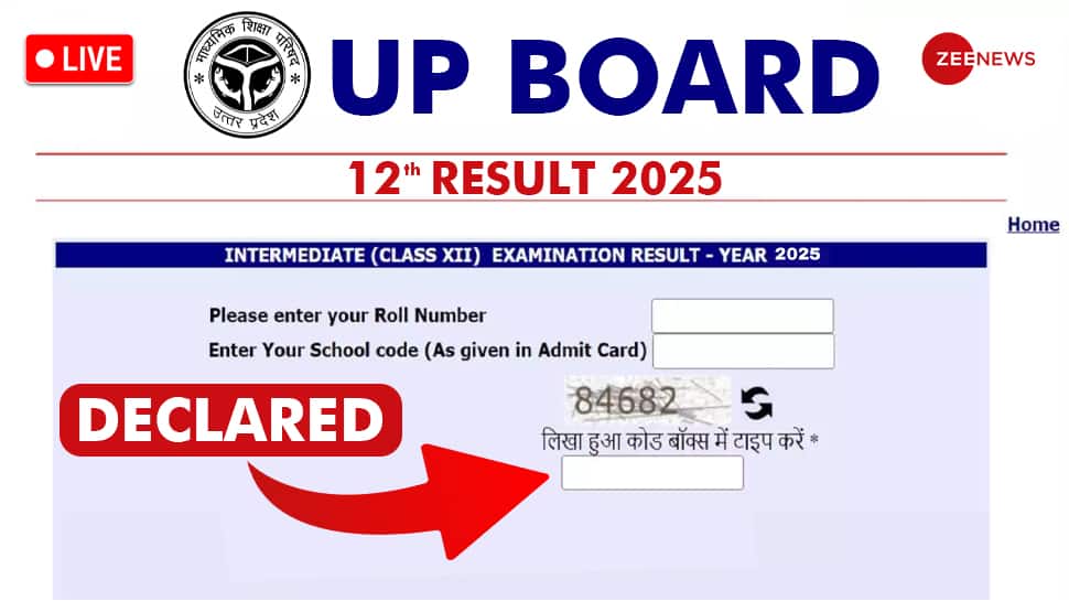UP Board Result 2025: Class 12th Result DECLARED At upmsp.edu.in- Check ...