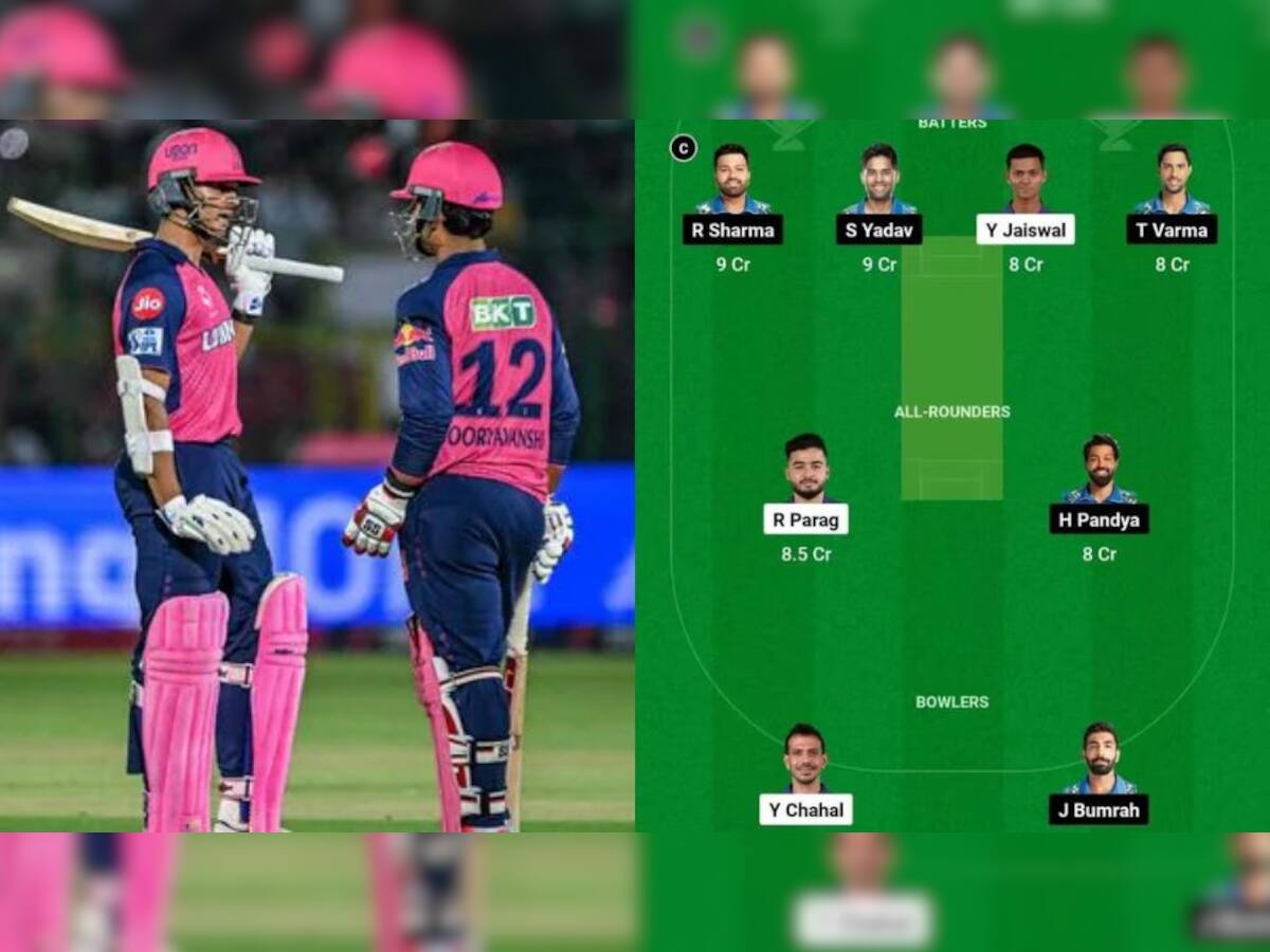 RR vs MI Dream11 Prediction IPL 2025: Fantasy Tips, Todays Playing XI, Captain, Vice-Captain ...
