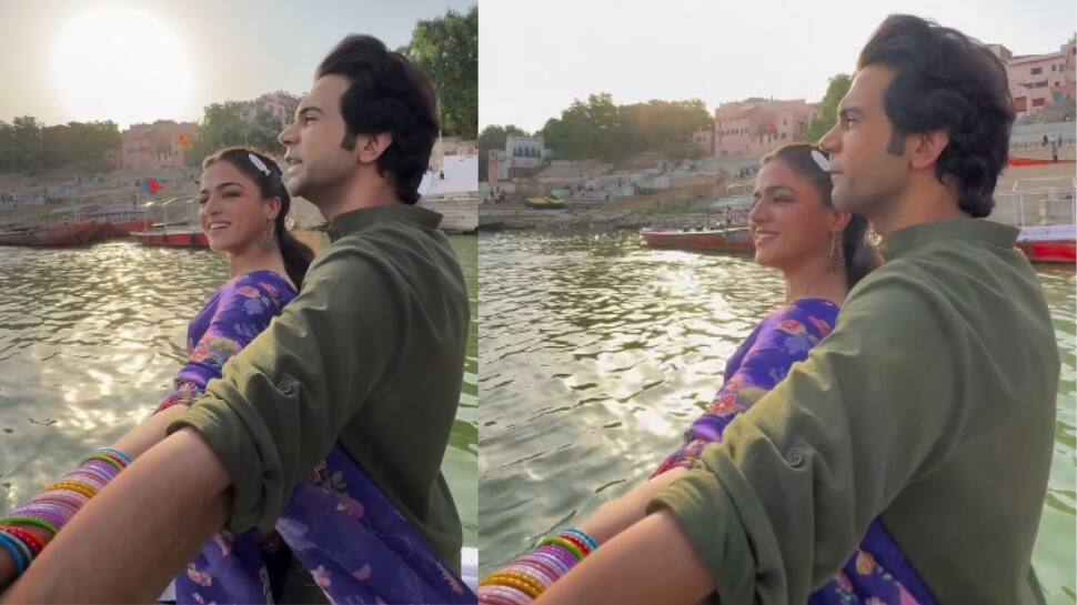 Rajkummar Rao, Wamiqa Gabbi Recreate Iconic 'Titanic Pose' On Bhool Chuk Maaf Sets - Check Out ...