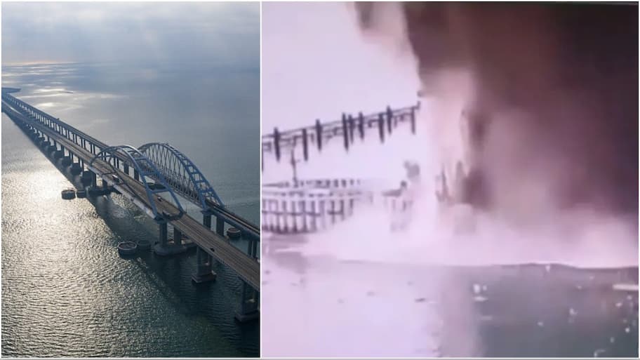 Ukraine's Bold Strike: Kerch Bridge Hit With 1,100kg Underwater ...
