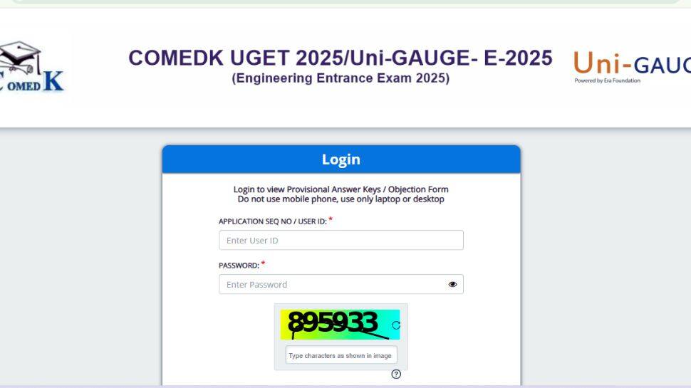COMEDK UGET 2025 Final Answer Key OUT At comedk.org- Check Direct Link ...