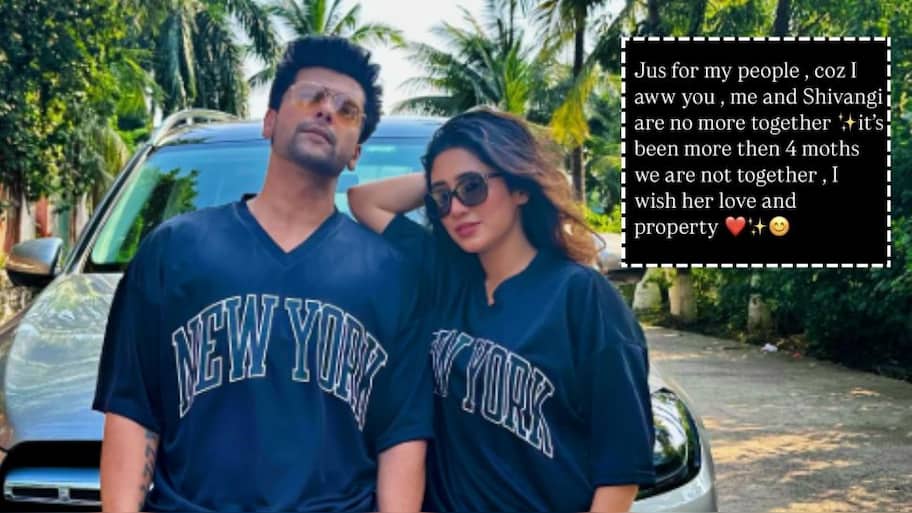 Kushal Tandon Confirms Split With Shivangi Joshi In Late-Night Post ...