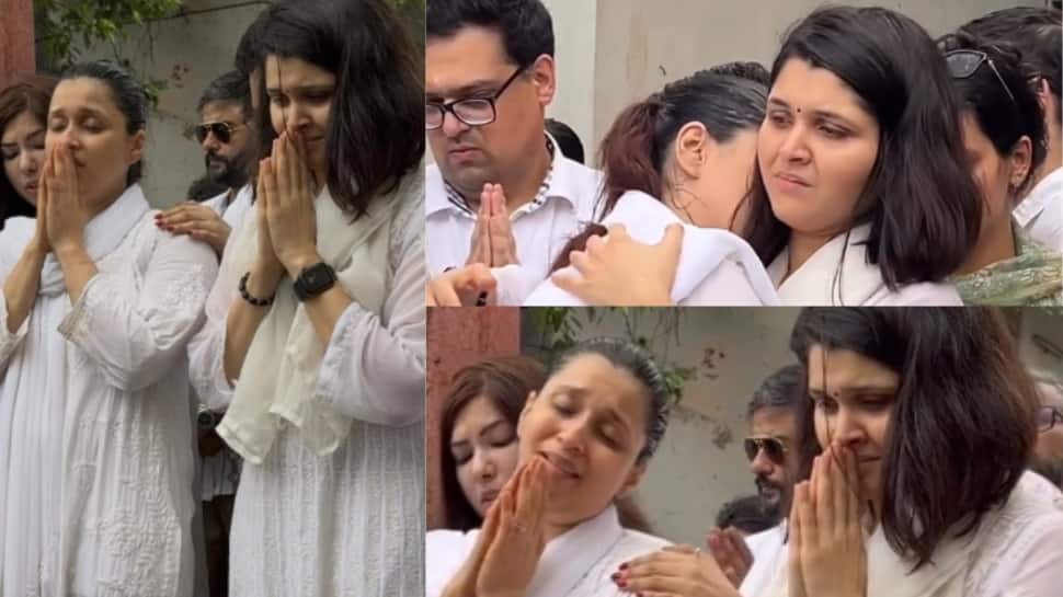 Raman Rai Handa Funeral: Mannara Chopra Breaks Down, Nearly Faints ...
