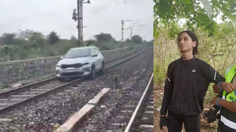 Disaster Averted! Woman Drives 7 Km On Railway Track, Train Forced To ...