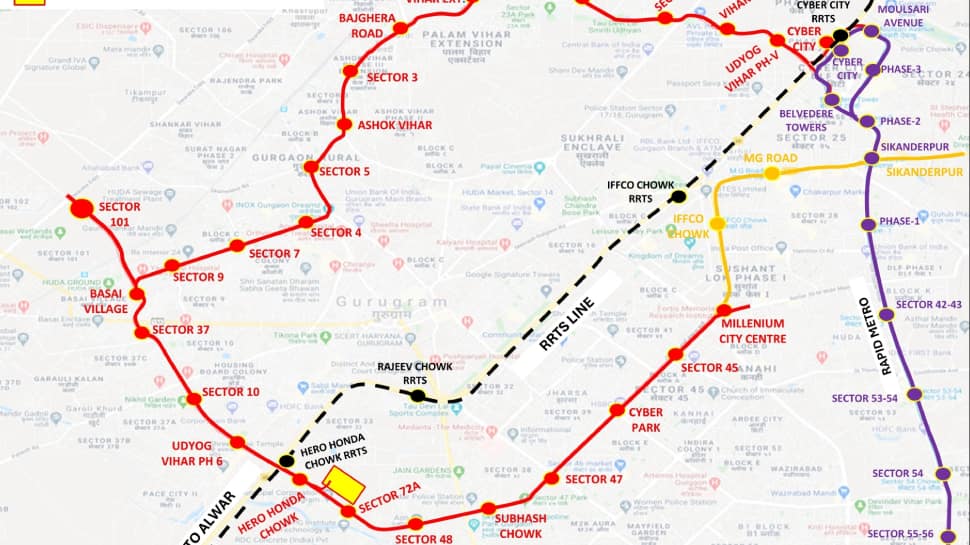 Gurugram Metro Latest Updates: Route Map, Stations, Work Progress And ...
