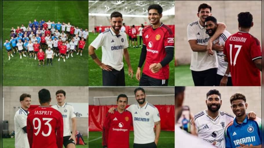 When Team India Met Manchester United: Viral Crossover Photos Break The ...