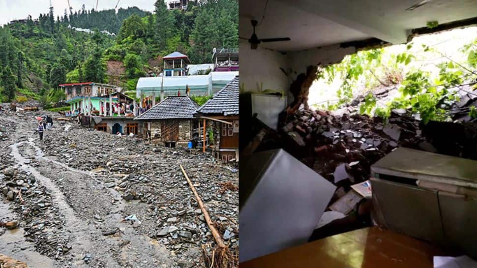 Monsoon Fury In Himachal: School Hit by Landslide in Una, Debris Crashes Through Wall- Video ...