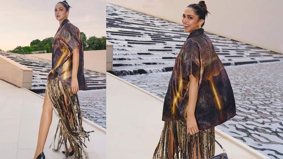 Deepika Padukone Rocks Her Statement Fringe Shirt At LV Event, Hubby ...