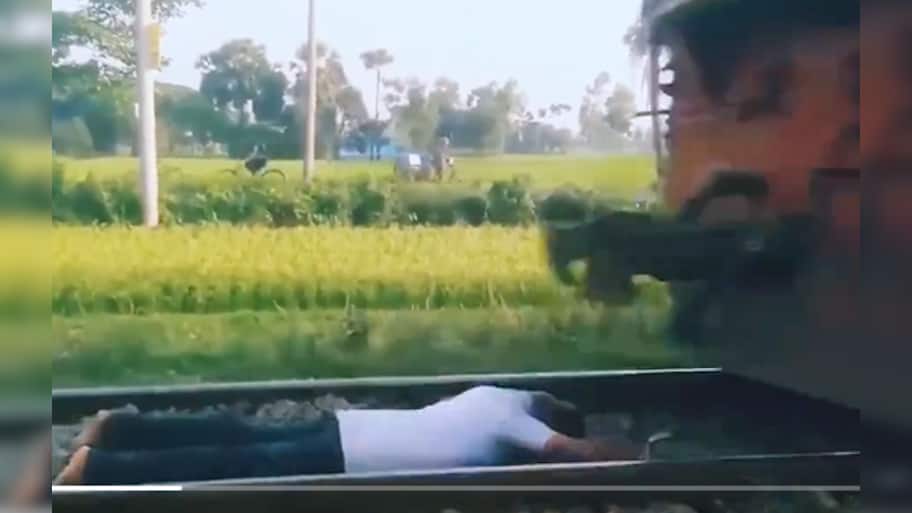 Man Films Risky Stunt On Railway Tracks: Viral Video Raises Alarm Over ...
