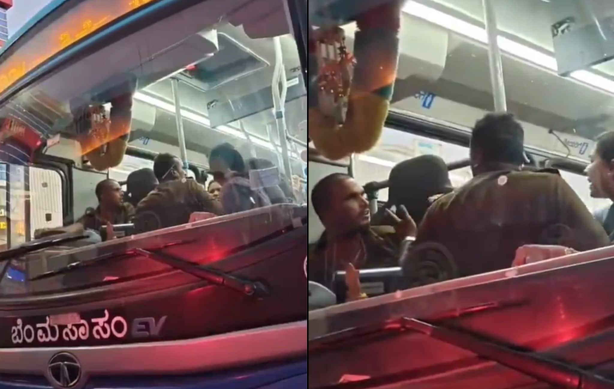 Bengaluru Bus Chaos: Driver And Woman Passenger Slap Each Other In ...