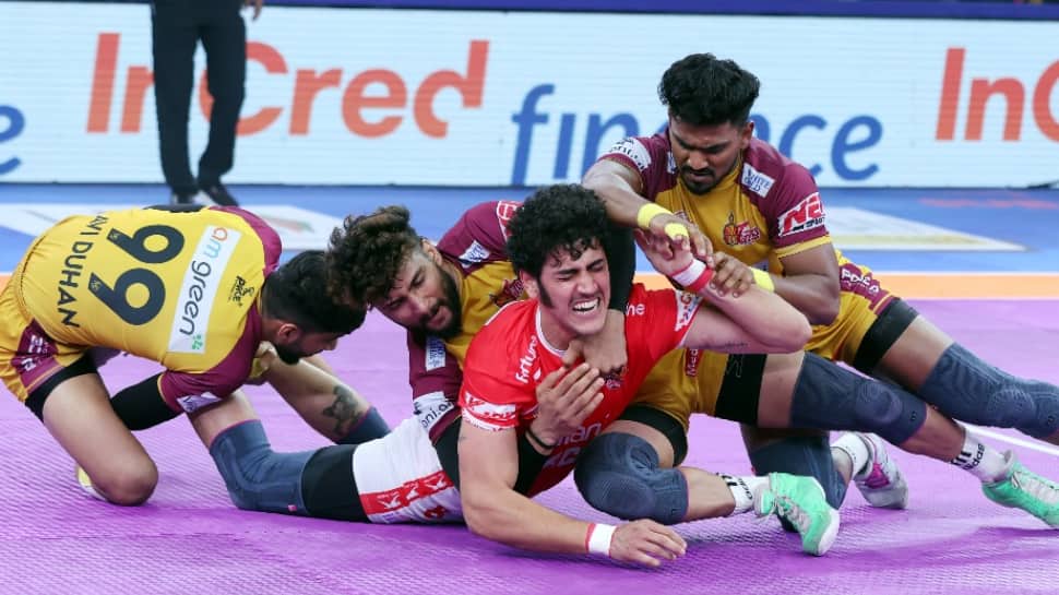 PKL 12: Bharat, Vijay Combine As Telugu Titans Spoil Shadloui's 100th ...