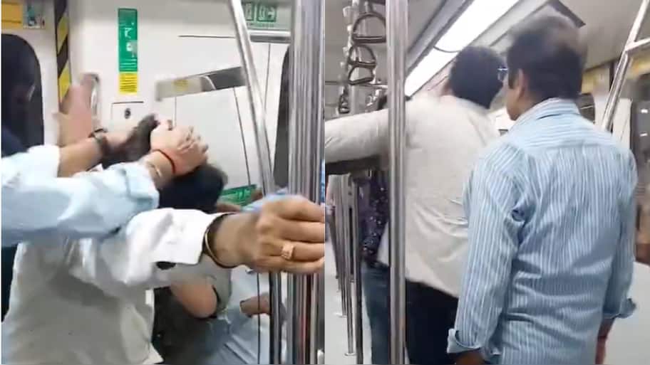 Another Day, Another Metro Fight! Men Kick, Pull Hair And Scream In ...