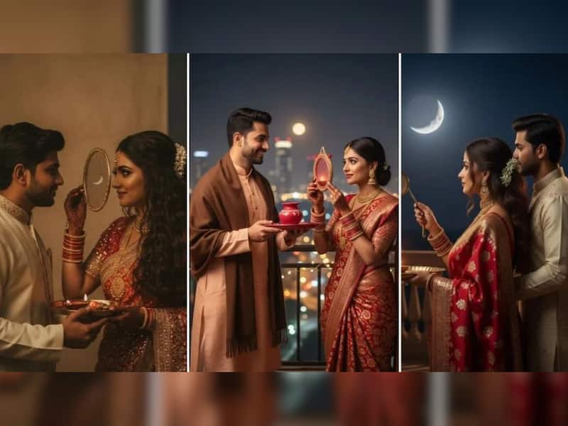 Karwa Chauth 2025: 5 Creative Prompts To Design Stunning Couple Images ...