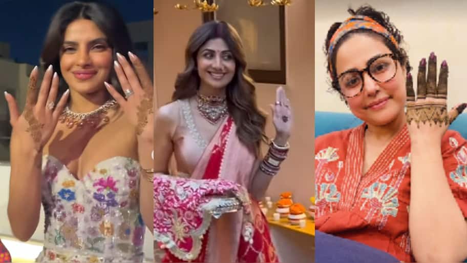 Karwa Chauth 2025 Celebrity Latest Mehendi Designs: Priyanka Chopra ...