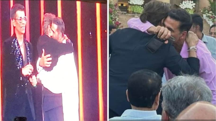 When SRK Met Akshay: Bollywood Icons Hug It Out At Filmfare 2025, Fans ...
