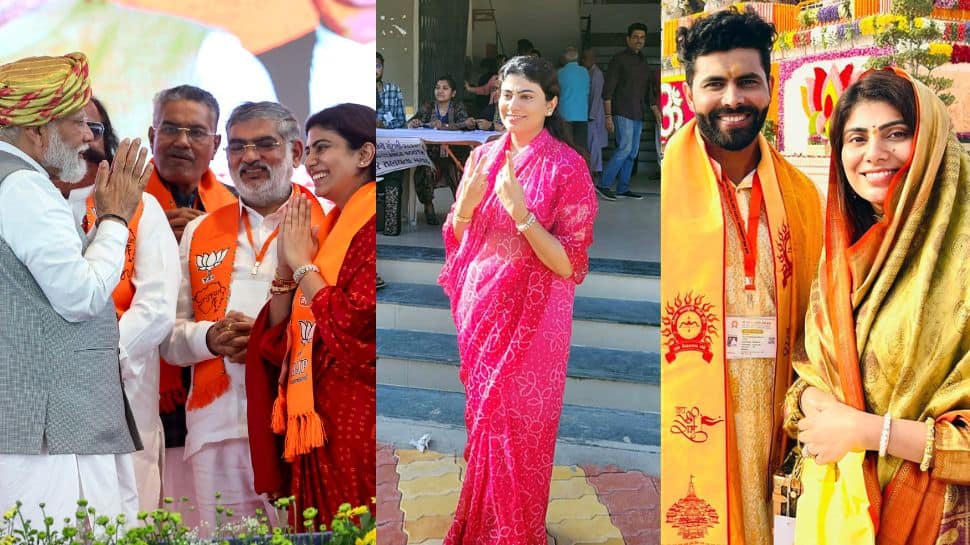 Meet Rivaba Jadeja: Cricketer Ravindra Jadeja's Wife, BJP MLA Takes Oath As Gujarat Cabinet ...