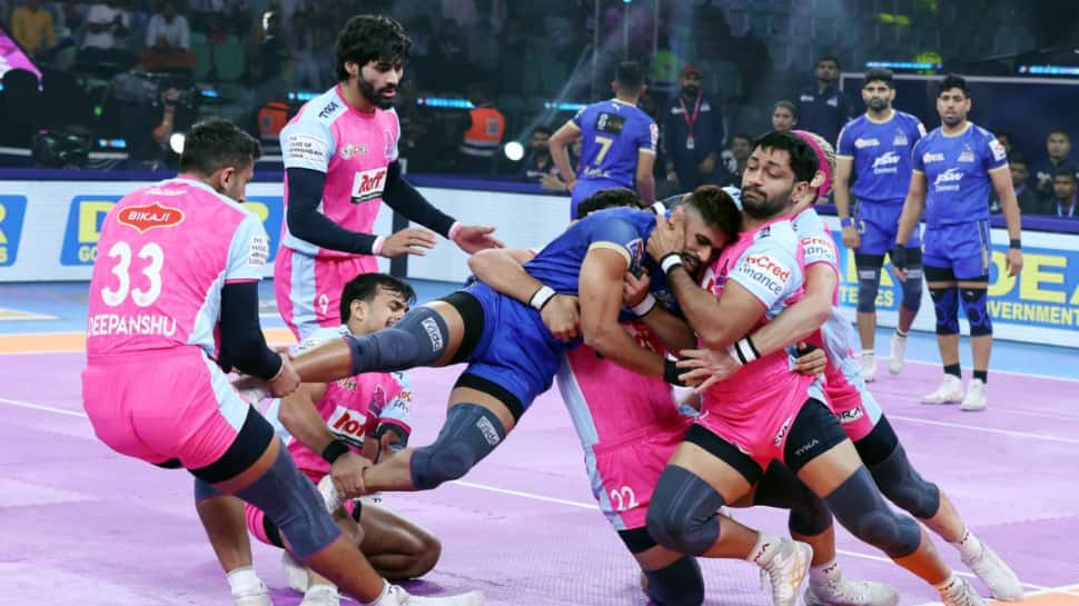 PKL 12: Aryan, Nitin Shine As Jaipur Pink Panthers Eliminate Defending ...