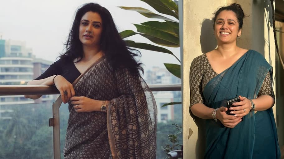 Girija Oak SLAMS AI-Generated Photo Amid ‘Blue Saree’ Viral Craze ...