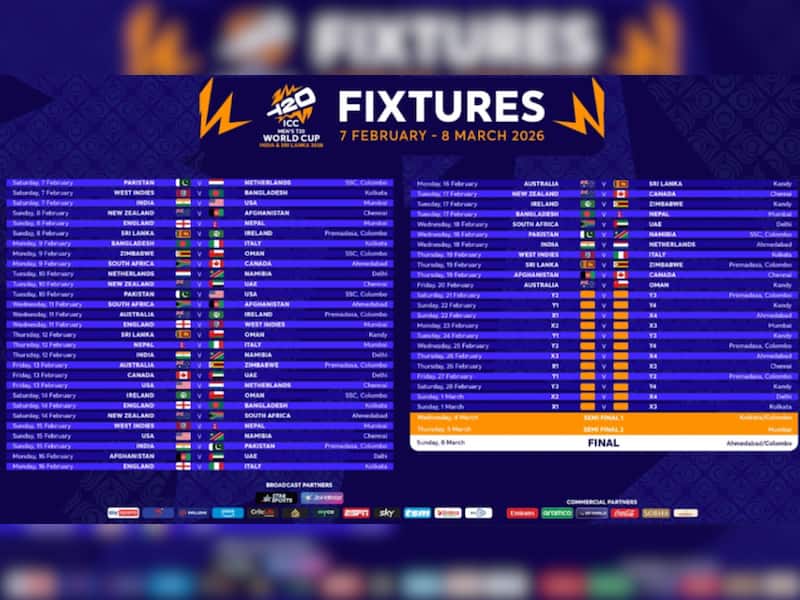 Men's T20 World Cup 2026: India vs Pakistan Match, Full Schedule, Brand ...