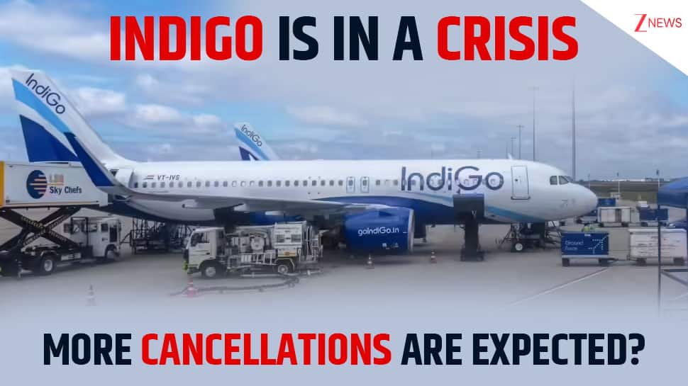 IndiGo Crisis: Over 550 Flights Grounded, Pilot Shortage Blamed | Zee News