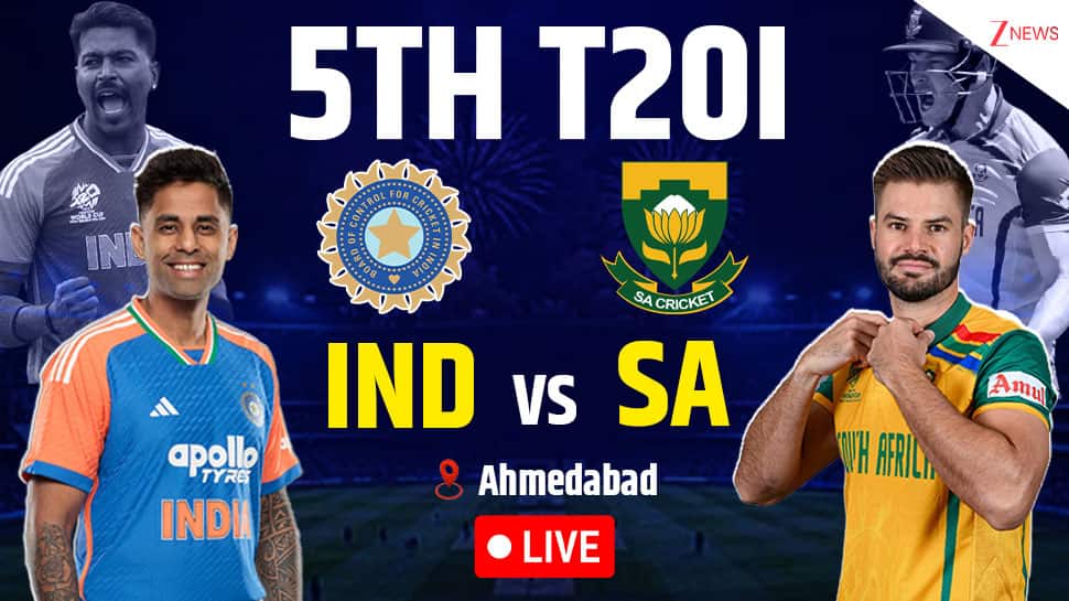 RSA 201-8(20) | India vs South Africa 5th T20I Live Score: Hardik ...