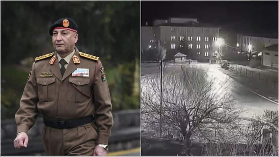 Caught On Camera: Chilling Moment Libyan Military Chief's Jet Explodes ...