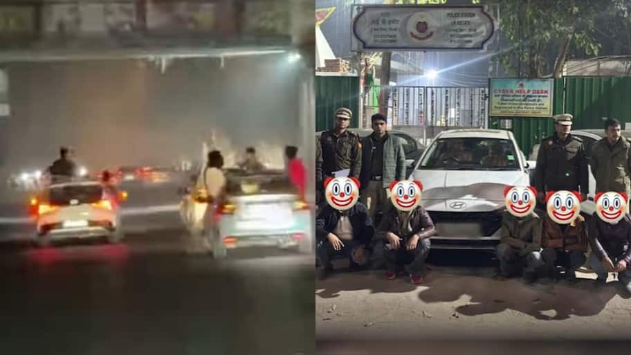 Car Stunt Goes Wrong: Boys Go Viral After Risky Act, Delhi Police Reply ...