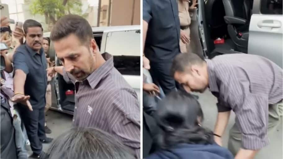 Viral Video: Akshay Kumar Helps Woman Seeking Financial Aid Outside ...