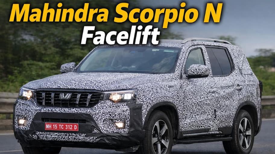 Mahindra Scorpio N Facelift: Spy images reveal new design, cabin ...