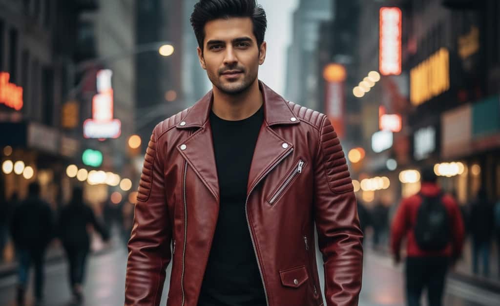 Men’s Red Faux Fur Jacket for Winter Wear | Apparel News | Zee News