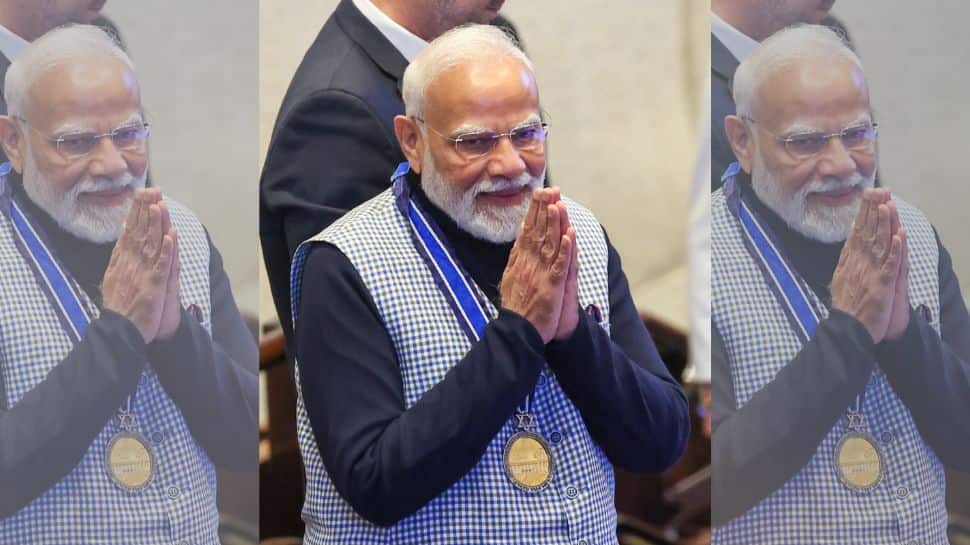 'Deeply honoured': PM Modi receives Israeli parliamentary medal | World ...