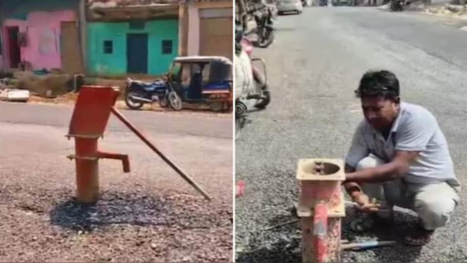 'India's first 'drive-through water facility'? Viral video of hand pump ...