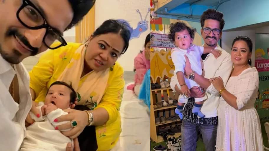 Bharti Singh's newborn baby Kaju's face revealed, looks like a spitting ...