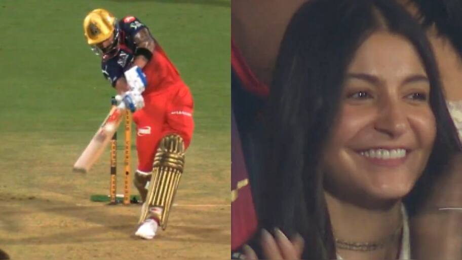 Virat Kohli pulled off a no-look six vs CSK, Anushka Sharma’s face goes ...