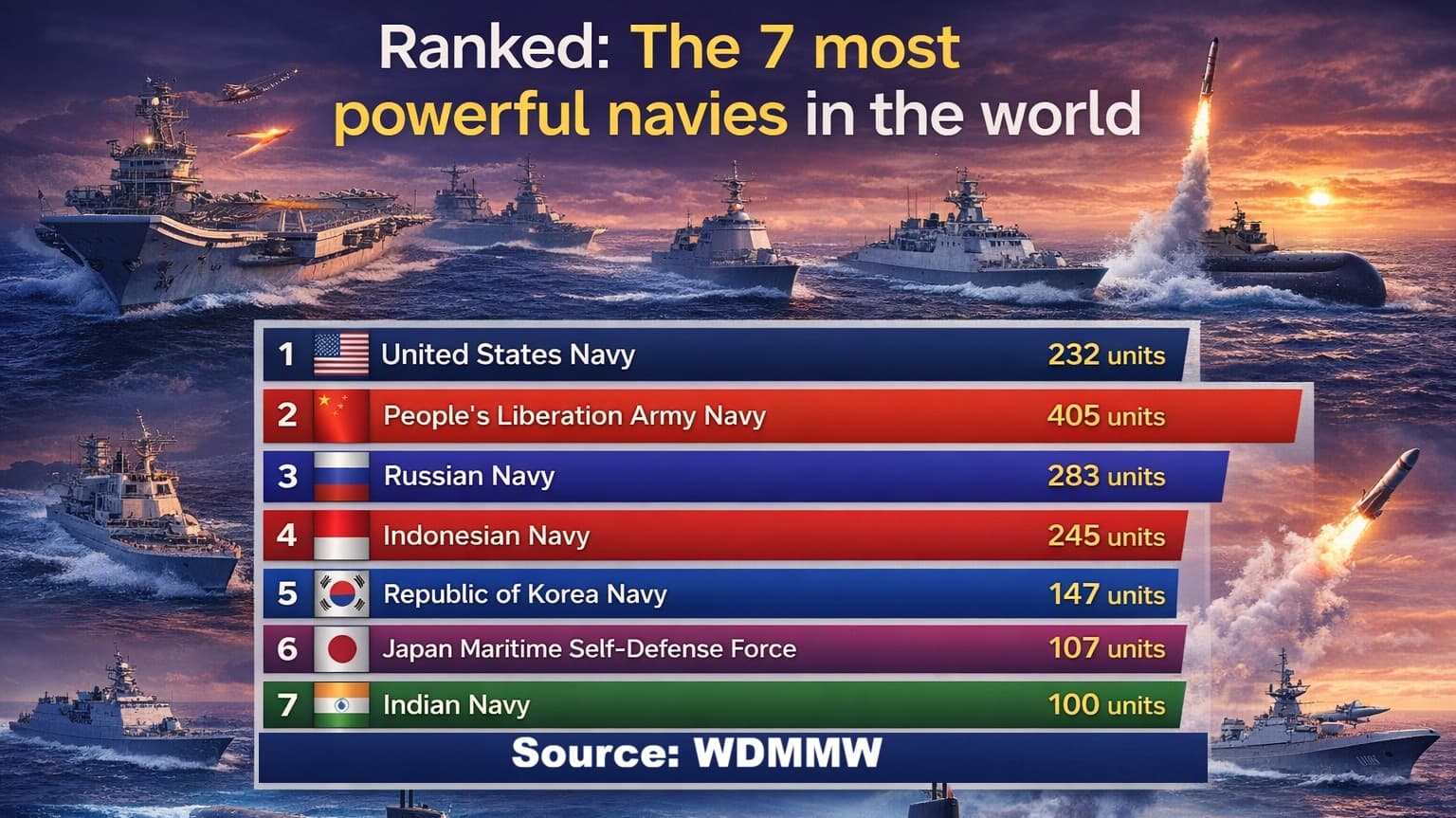 Ranked: The 7 most powerful navies in the world | News | Zee News