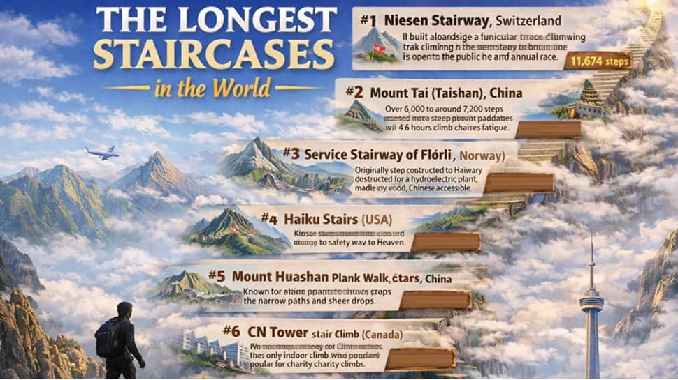 Ranked: 7 longest staircases in the world; Not China or USA but THIS ...