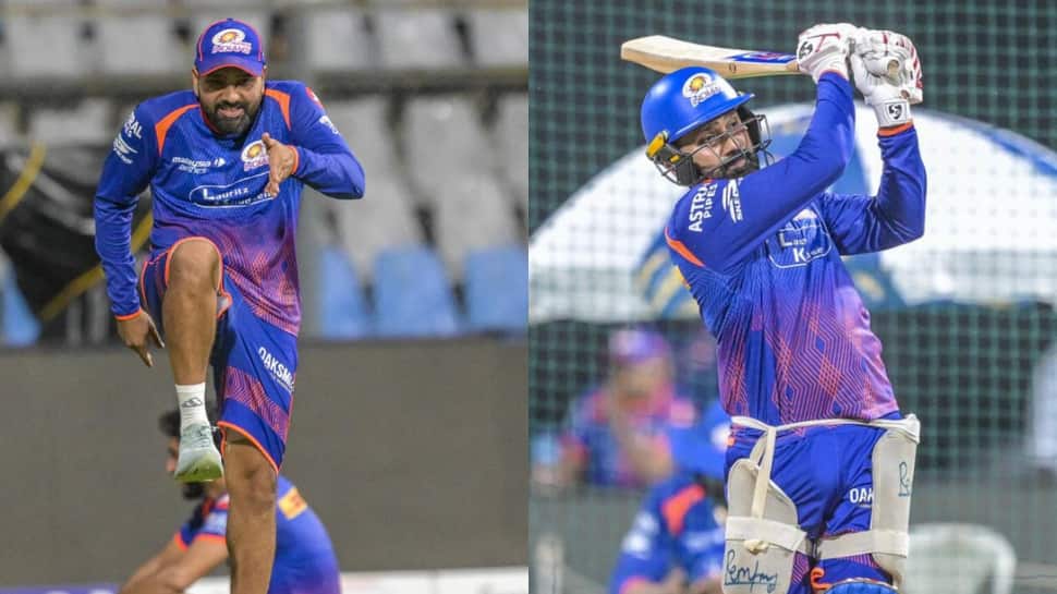 Good news for MI fans! Rohit Sharma spotted batting in nets just 24 ...
