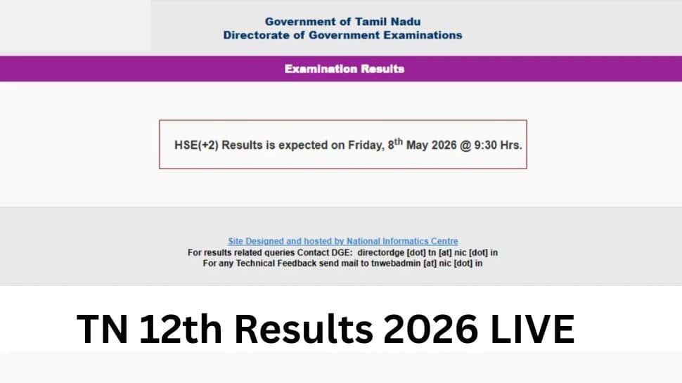 TN 12th Result 2026 OUT at tnresults.nic.in; How to download TNDGE ...