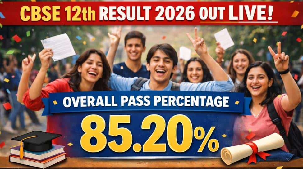 CBSE 12th Result 2026 out LIVE: Overall 85.20% pass percentage, topper ...