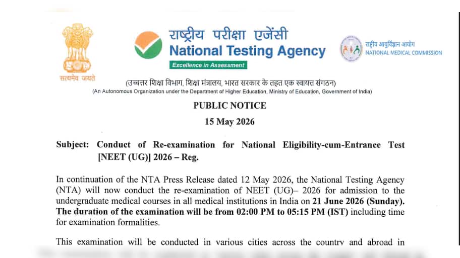 NTA NEET latest notice: Explains centre allotment, reporting time, and ...