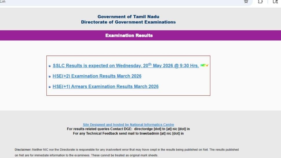 TN SSLC result 2026 OUT: Check how to download scorecard, overall pass ...
