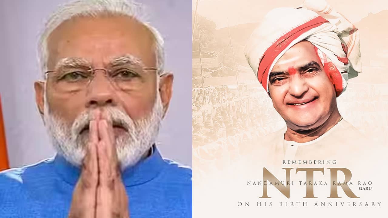 PM Narendra Modi pays tribute to NTR on 103rd birth anniversary: 'His ...