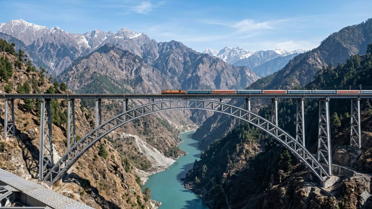 World's highest railway bridge engineering marvel 1178 feet in air; Not ...