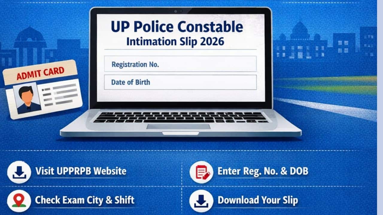 UP Police Constable exam city intimation slip 2026 out; Check exam city ...