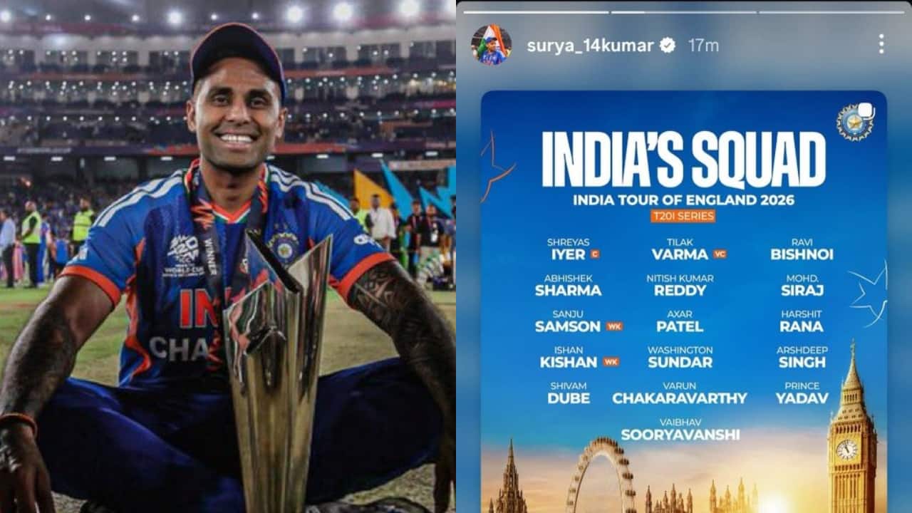 Suryakumar Yadav's reaction after being replaced by Shreyas Iyer as ...
