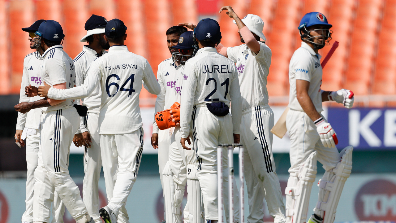 One-off Test, Day 2: Batters, Manav Suthar star as Afghanistan trail ...